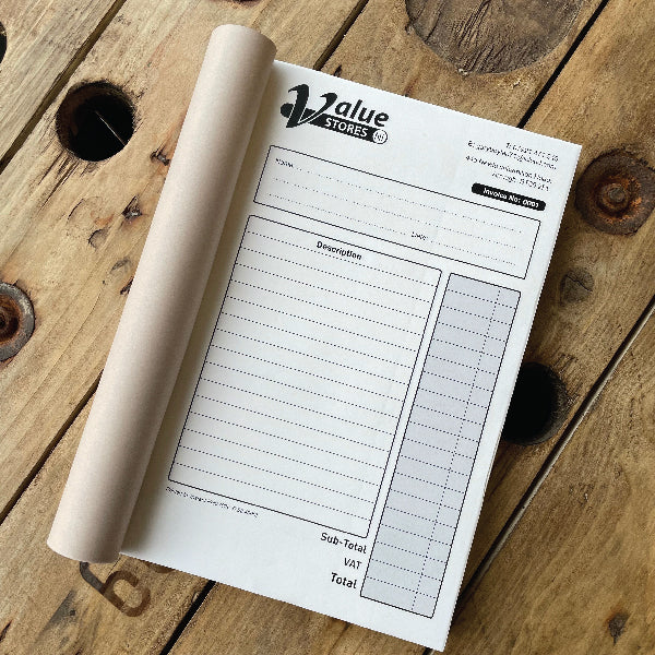 Invoice Book | Upload your Artwork with Instant Print