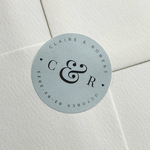 Round Shape Wedding Stickers and Labels | 100% Personalised